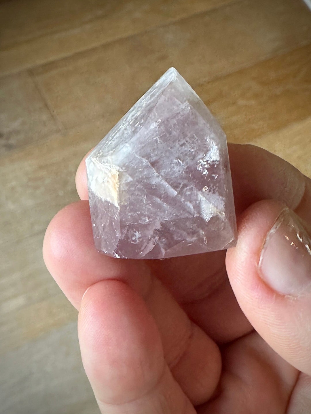 100% Natural Pink Lithium Quartz Healing Crystal Soothing Calming Anti ...