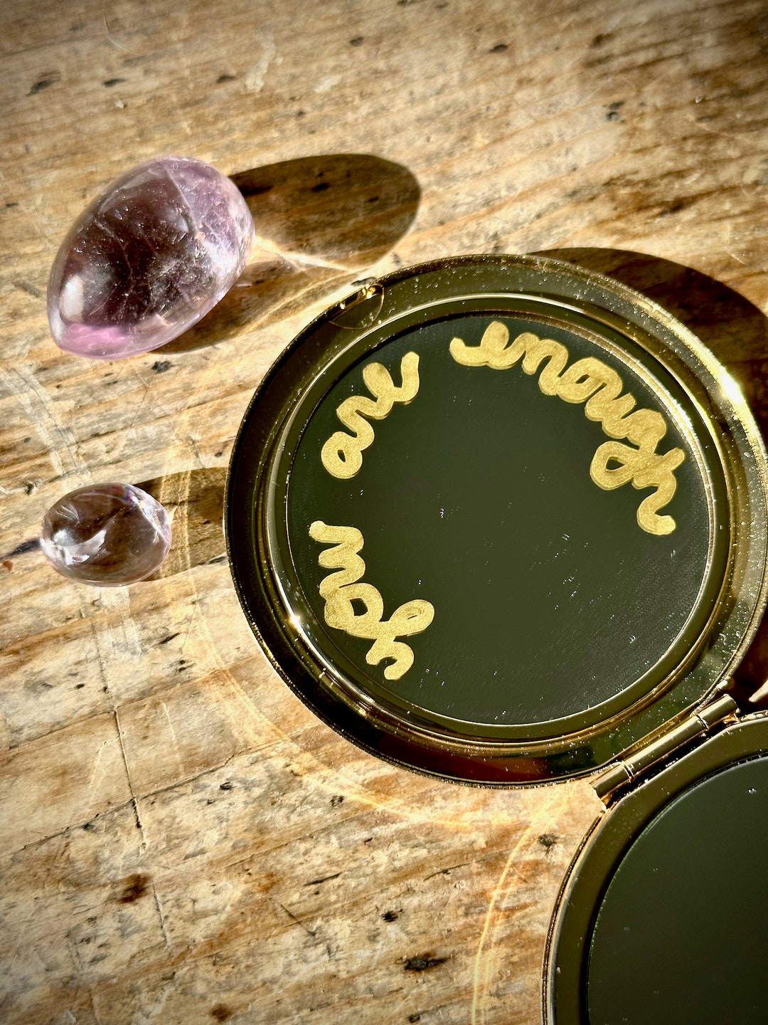 Positive Affirmation Gold Mirror for Confidence Gift for Self - Etsy