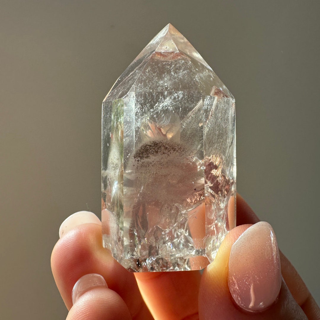 Pink Lithium Crystal Tower Lithium Quartz Anxiety Healing Crystal ...