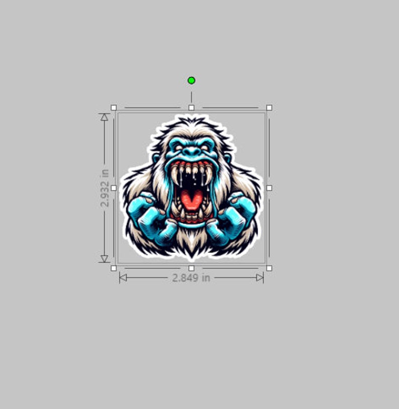Angry Yeti Sticker / Vinyl Sticker / Laptop Sticker / Water Bottle ...