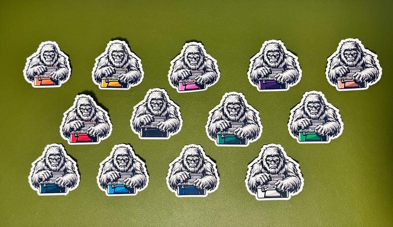 Yeti Sticker / Cooler/ Ice Chest / Vinyl Sticker / Custom Colors - Etsy