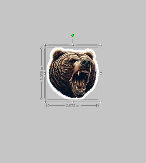 Angry Grizzly Bear / Animal / Sticker - Etsy
