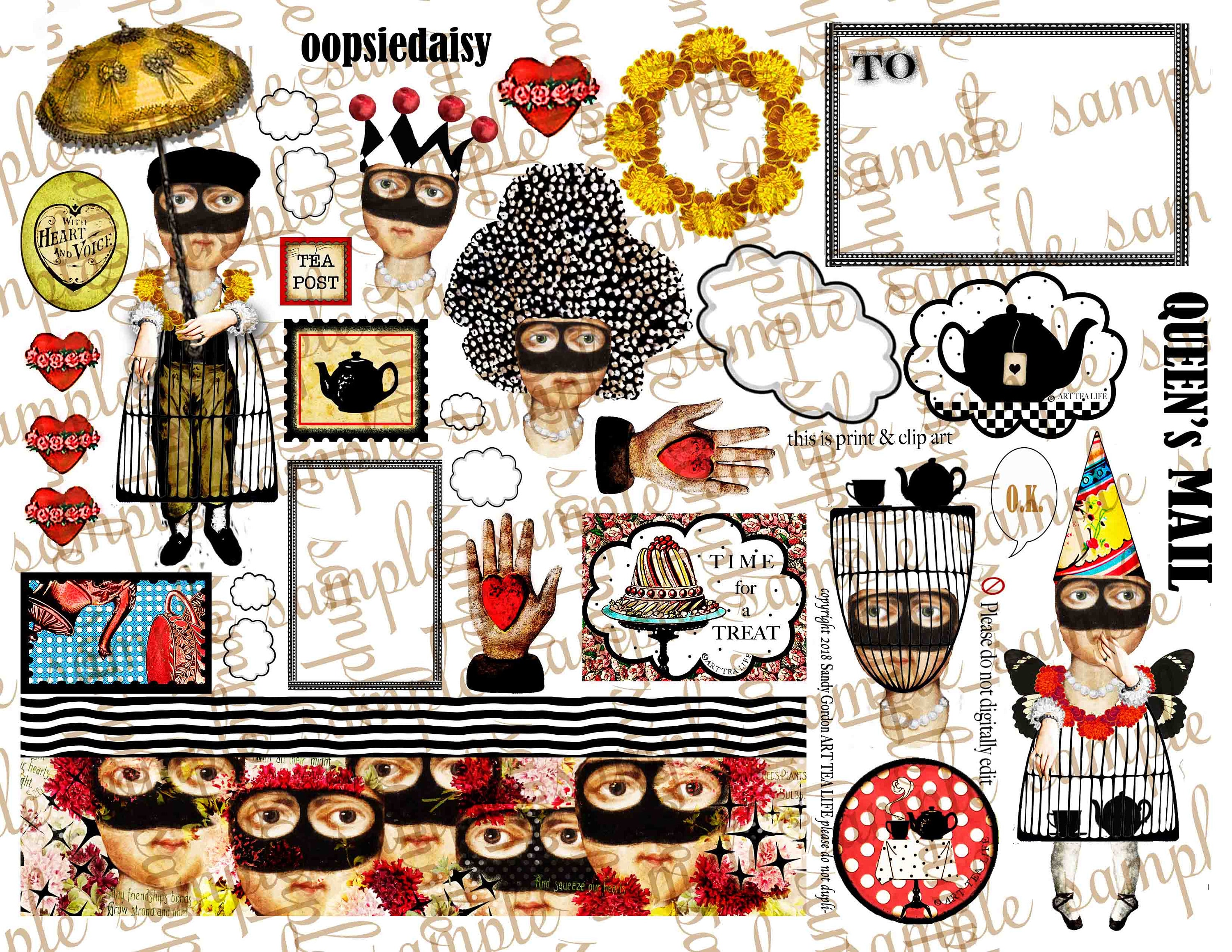 Life Collage Drawings