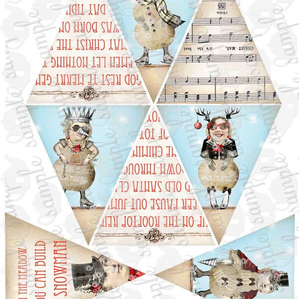 Snowman Banner - Etsy