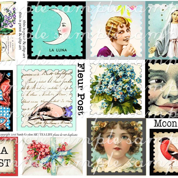 Decoupage Stamps - Etsy