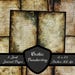 Gothic Handwriting Junk Journal Pages, Antique Letters Scrapbook Papers ...