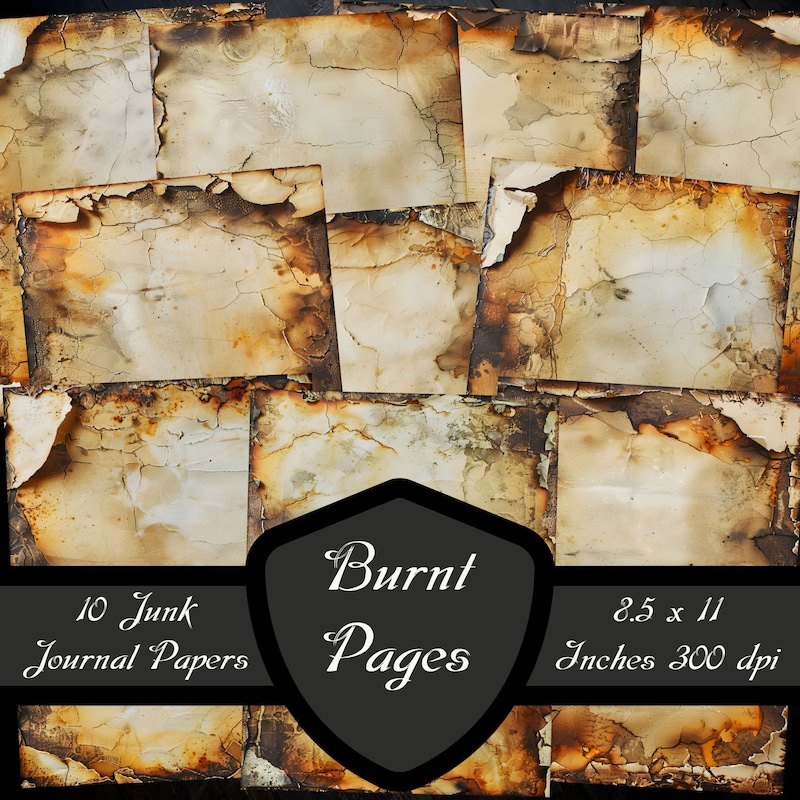 Burnt Scroll Paper - Etsy