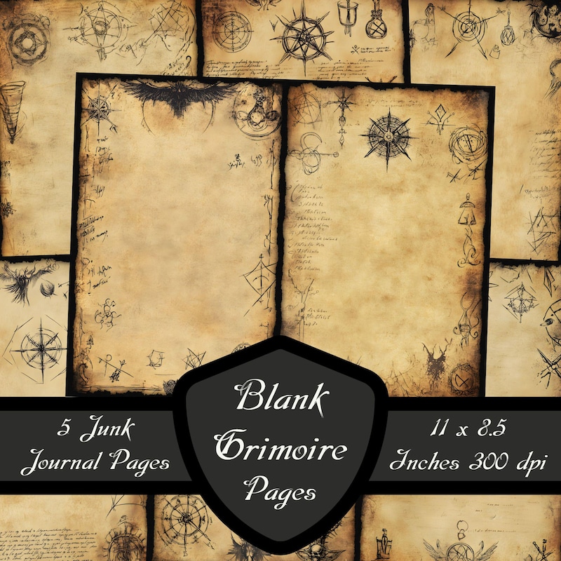 Grimoire Pages - Etsy