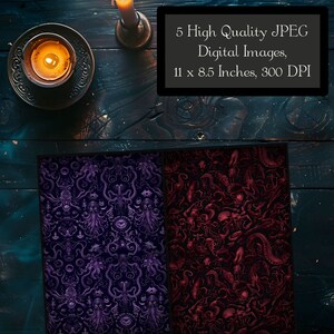 Lovecraftian Wallpaper Junk Journal Pages, Lovecraft Background ...