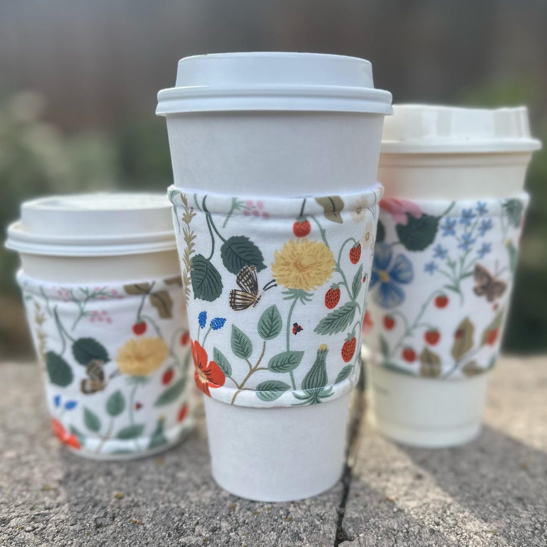 Hot or Iced Fabric Coffee Cozy / Cup Sleeve / Coffee Sleeve / Rifle ...