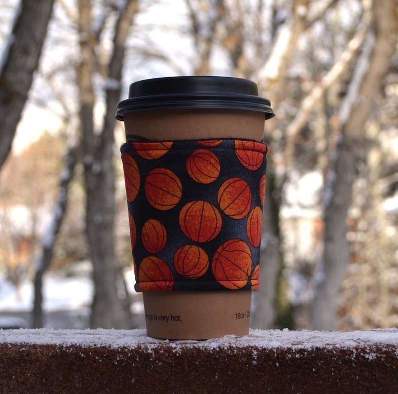 Hot or Iced Fabric coffee cozy / cup holder / coffee sleeve / | Etsy