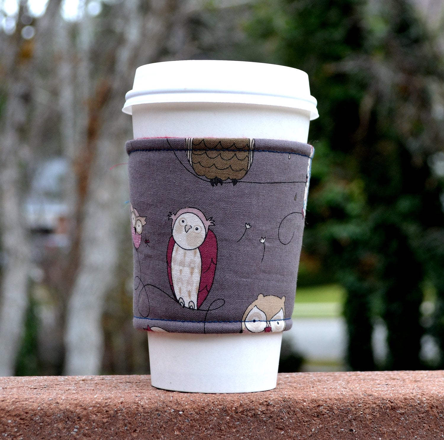 Fabric Coffee Cozy / Cup Holder / Coffee Sleeve / Coffee Cup Sleeve ...