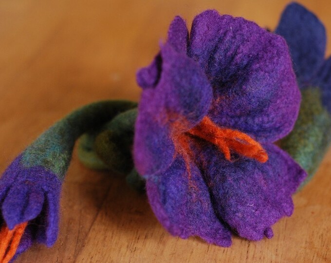 Felt Flower Kit Violet Colorway - Etsy