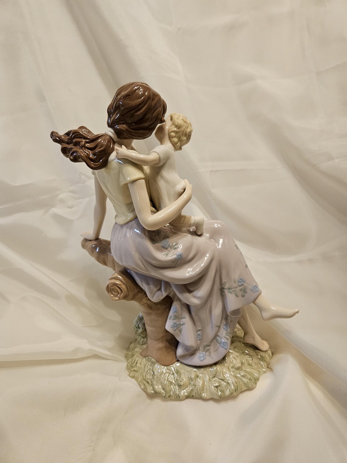 Mother and Child Ceramic Art Sculpture Elegant Home Decoration Figurine ...