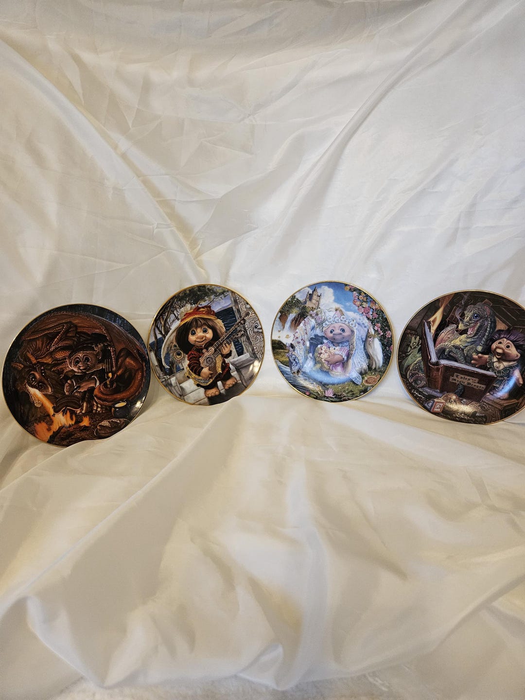Vintage "the Enchanted Norfin Trolls Collector Plates" - Etsy