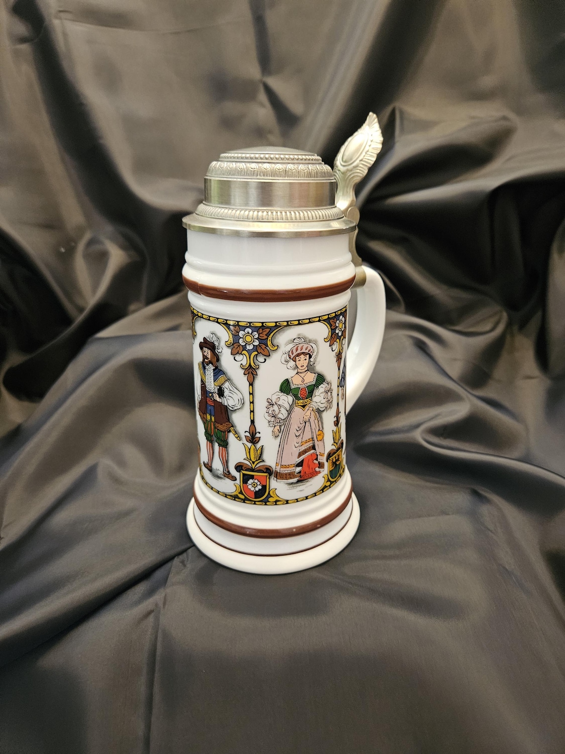 Vintage BMF German Beer Stein Lidded Zinn Beer Mug - Etsy
