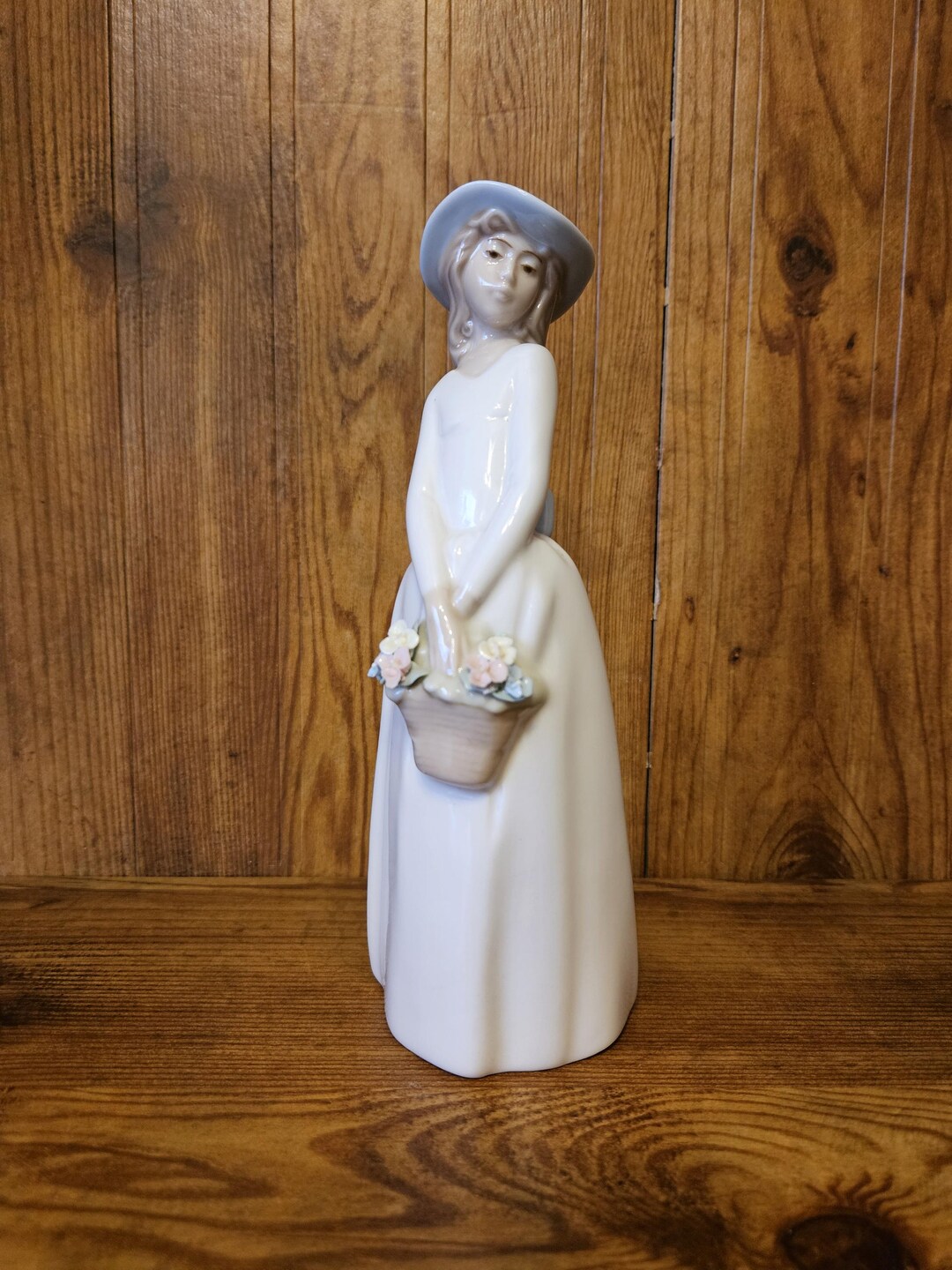 Vintage Regina Princess House Exclusive Figurine Lady With Basket of ...