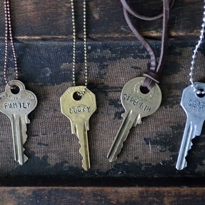 Key Necklace - Etsy