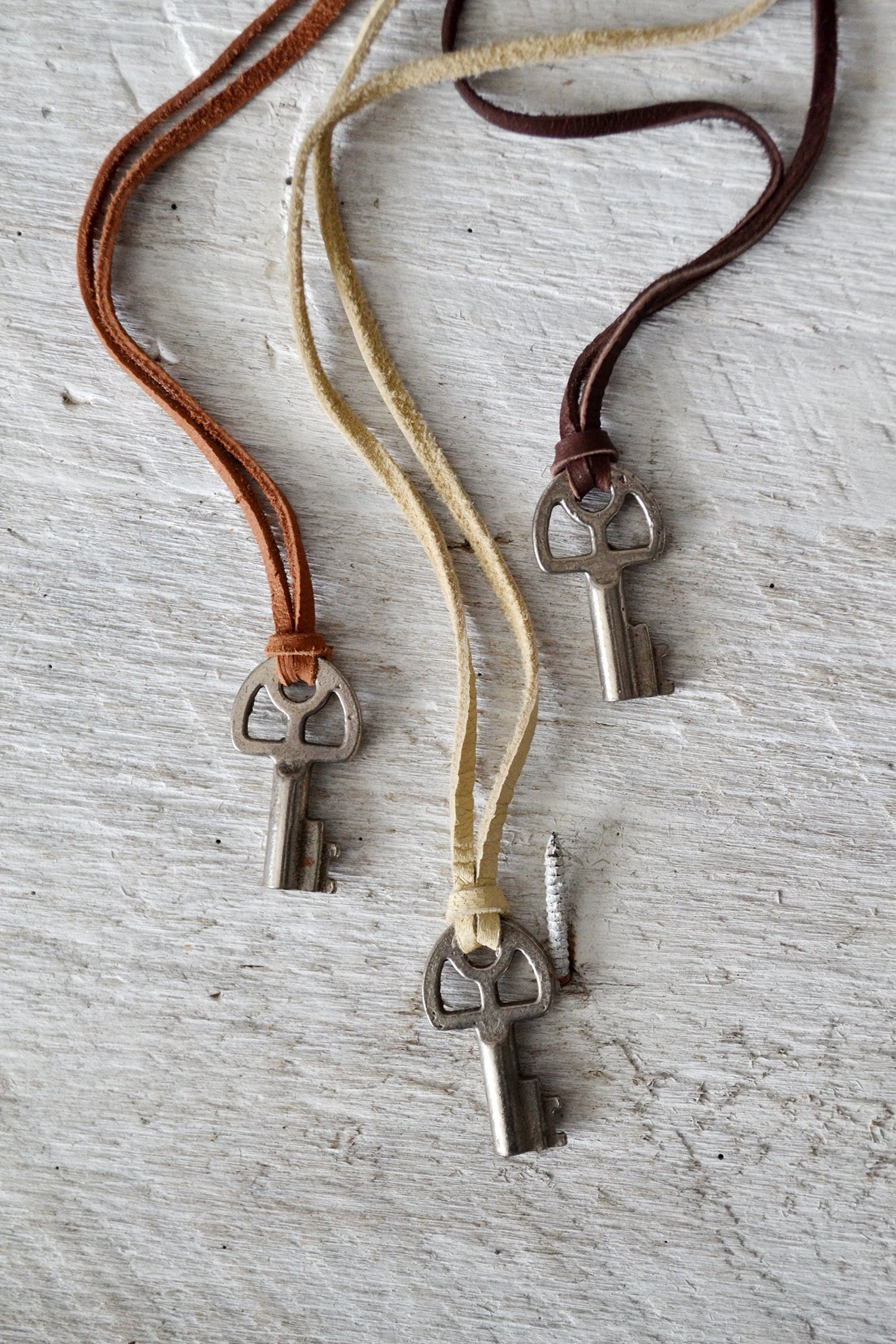 Vintage Skeleton Key Necklace Real Skeleton Key Pendant | Etsy