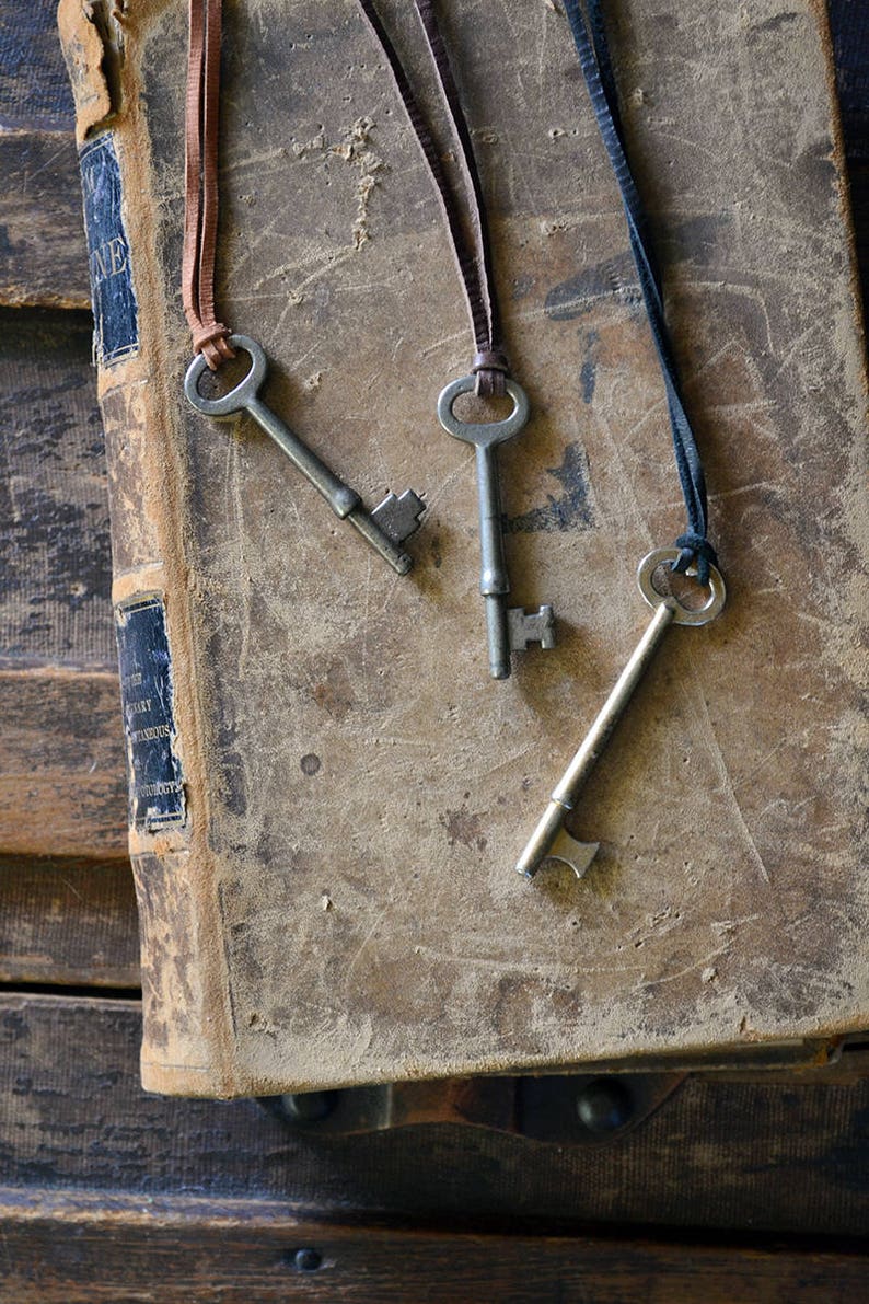 Skeleton Key Necklace - Mystery Key Necklace - Vintage Skeleton Key ...