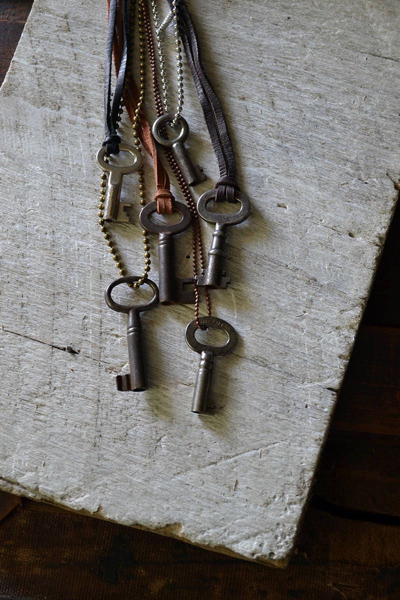 Skeleton Key Necklace Mystery Key Necklace Vintage | Etsy