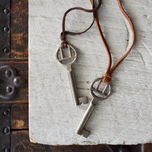 Geometric Skeleton Key Necklace - German Skeleton Keys - Numbered Keys ...