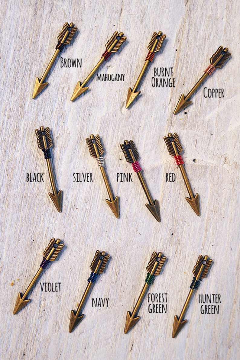 Lucky Arrow Necklace Leather Arrow Necklace Follow Your - Etsy