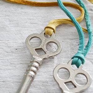 The Summer Key - Vintage Taylor Skeleton Key - Womens Key Necklace ...