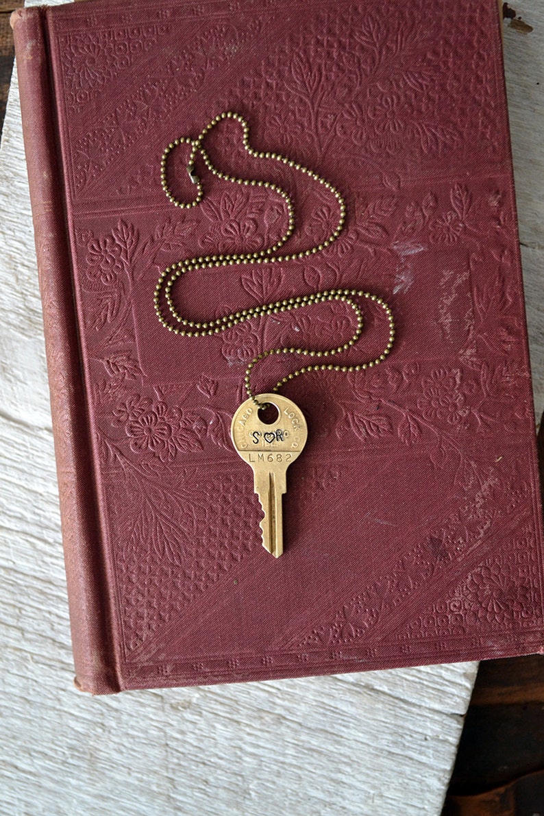 Initials of Love Key - Hand-stamped Key - Wedding Gift - Key to My ...