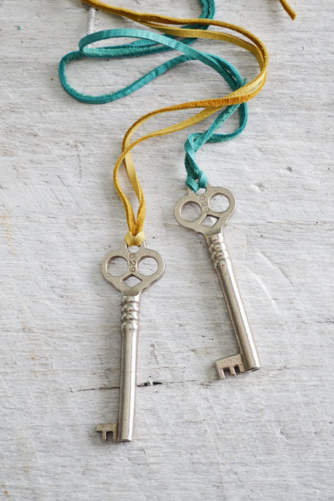The Summer Key - Vintage Taylor Skeleton Key - Womens Key Necklace ...
