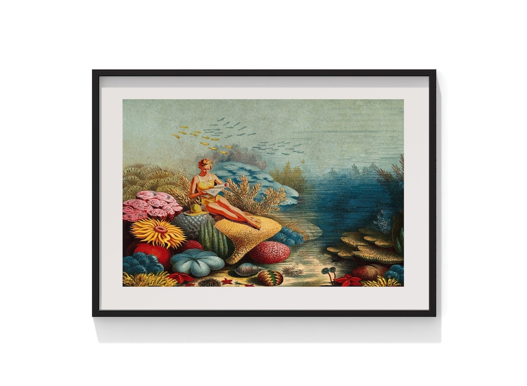 Psychedelic Collage Art | Surreal Wall Art | Vintage Premium Art Print ...