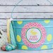 Personalized Leopard Easter Bucket for Girls, Easter Bunny Basket ...