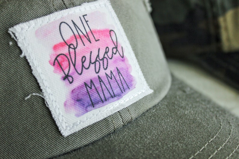 Custom Distressed Baseball Hat With Printed Patch | Etsy