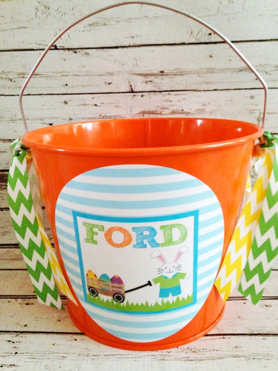 Personalized Boy Easter Pail Easter Wagon Basket - Etsy
