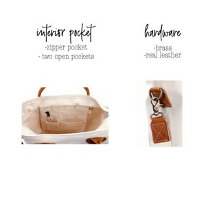 Custom Monogrammed Canvas Flight Tote Bag Featuring Leather Handles and ...