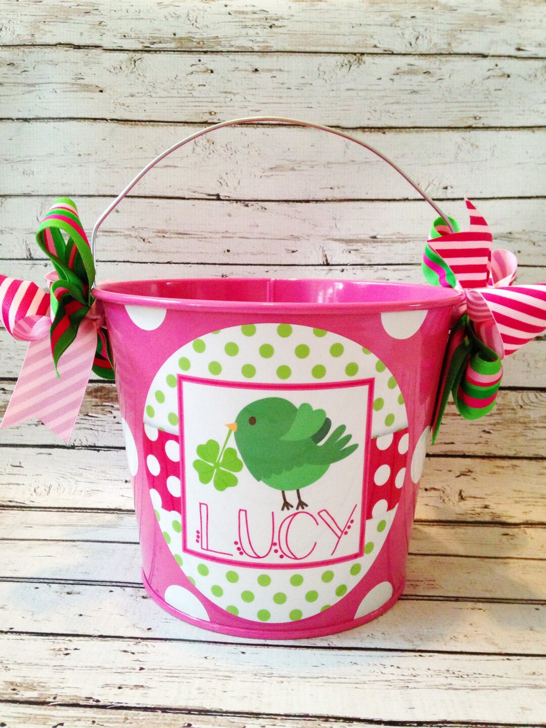 Lucky Clover Bucket | St. Patricks Bucket | St. Patty's Bucket | St ...