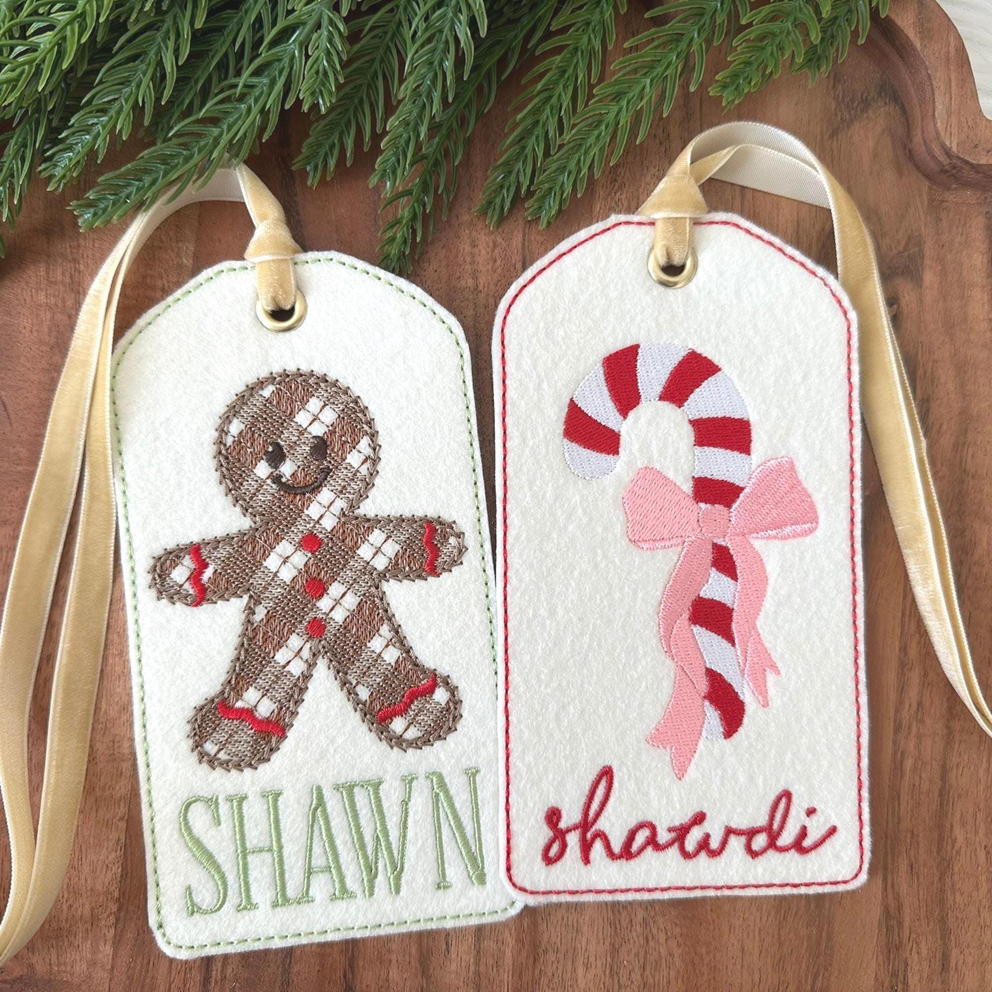 Personalized Candy Cane Stocking Tag – Holiday Keepsake Ornament - Etsy