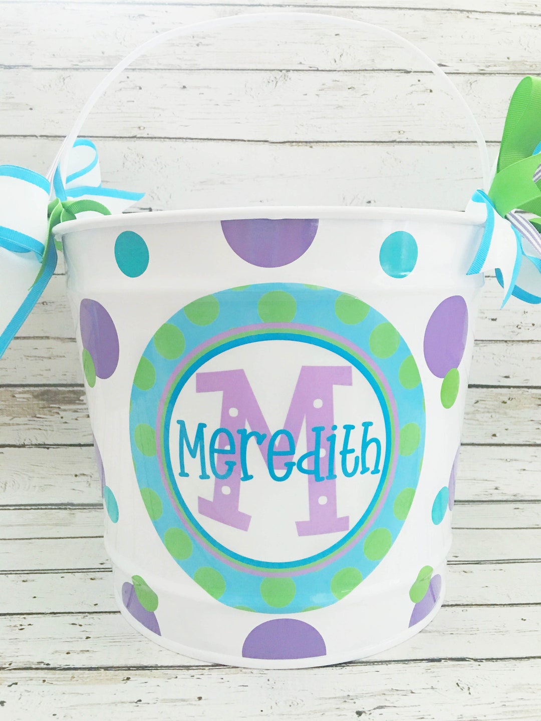 Personalized Pail for Girls | Toy Storage | Room Organization - Etsy