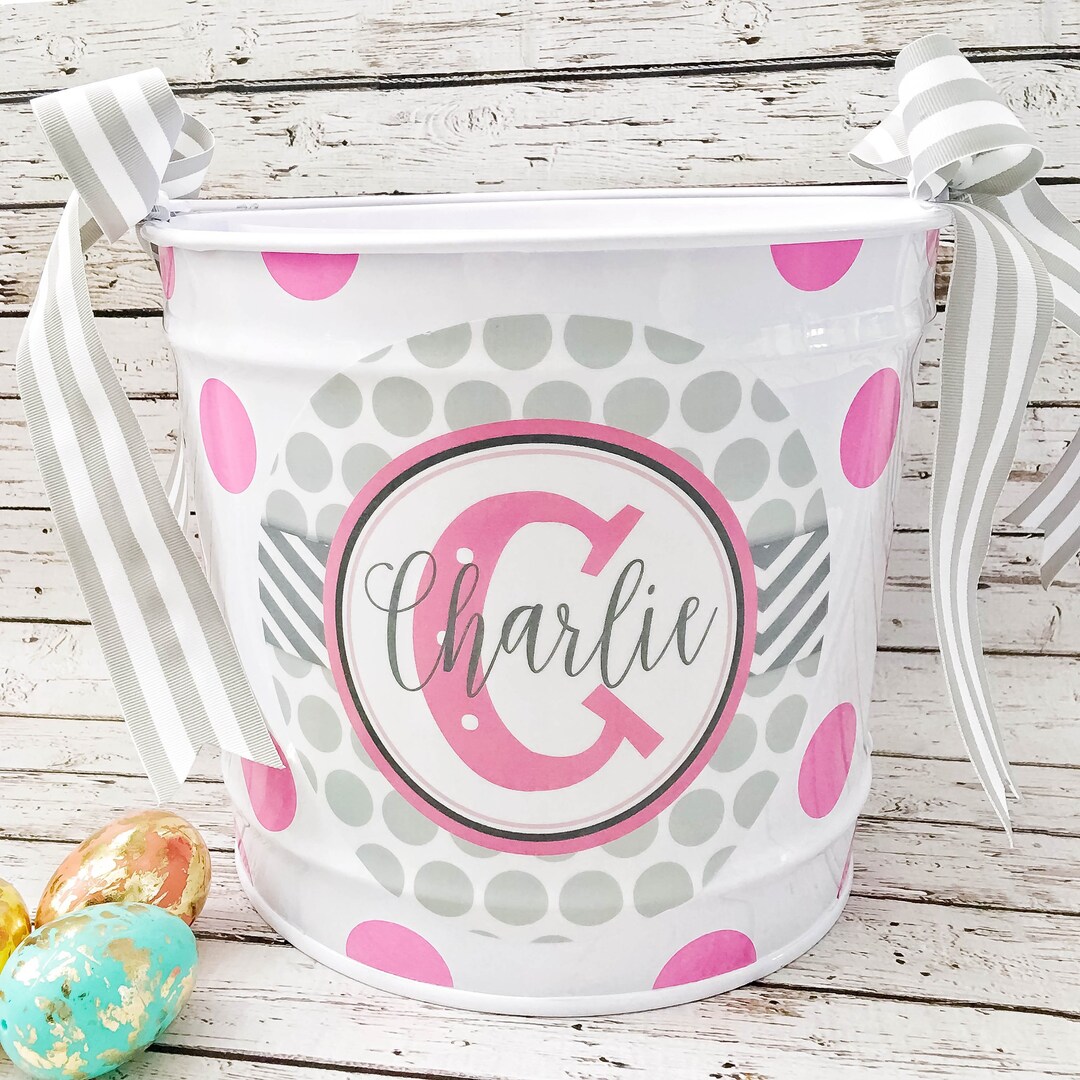 Personalized Girls Gift Basket | Toy Storage | Room Organization - Etsy