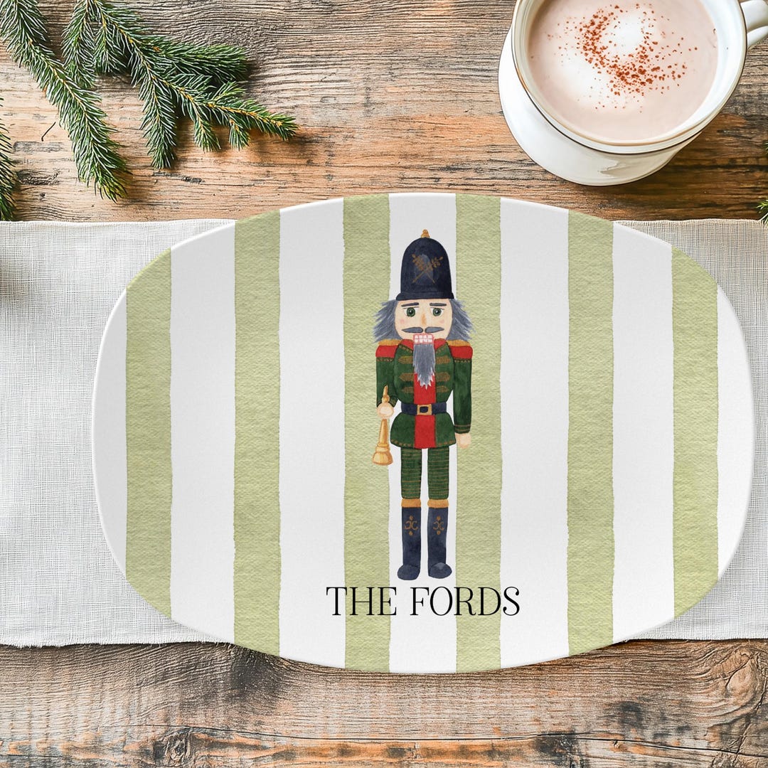 Classic Nutcracker Christmas Platter – Personalized Holiday Serving ...