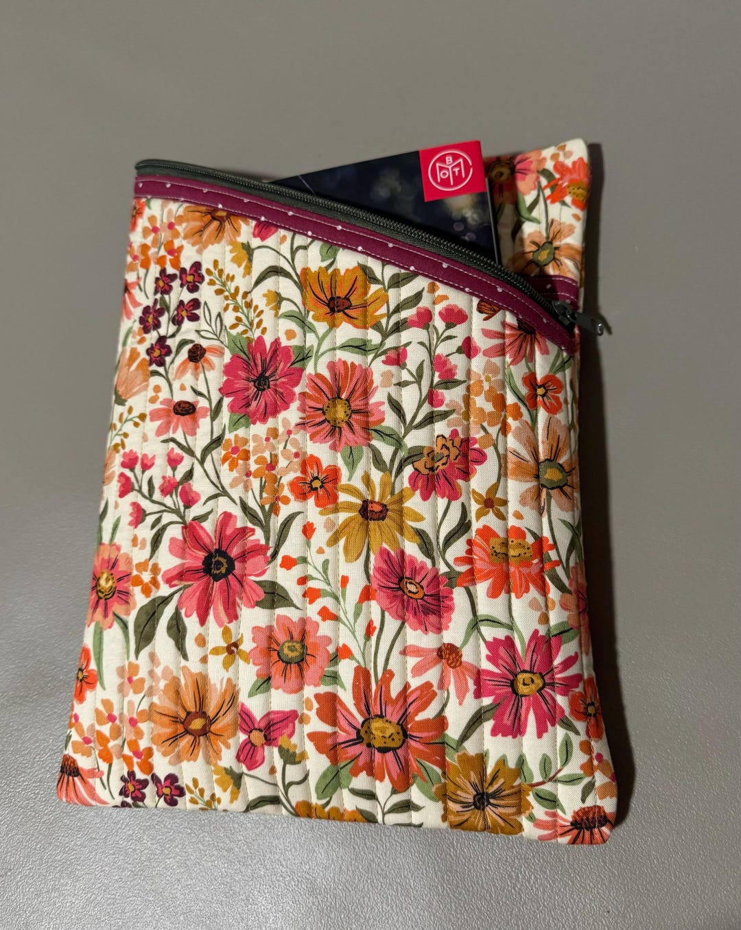 Hemingway Pouch (large 9x12”) Floral Pattern - Etsy
