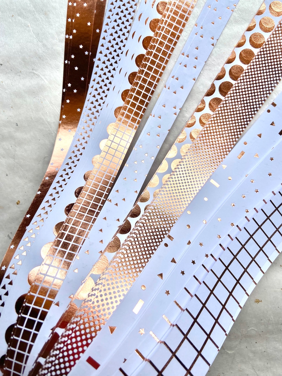Rose Gold Hot Foil Paper Strips for Origami Stars (40 Strips) - Etsy