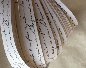 French Script Paper | Etsy