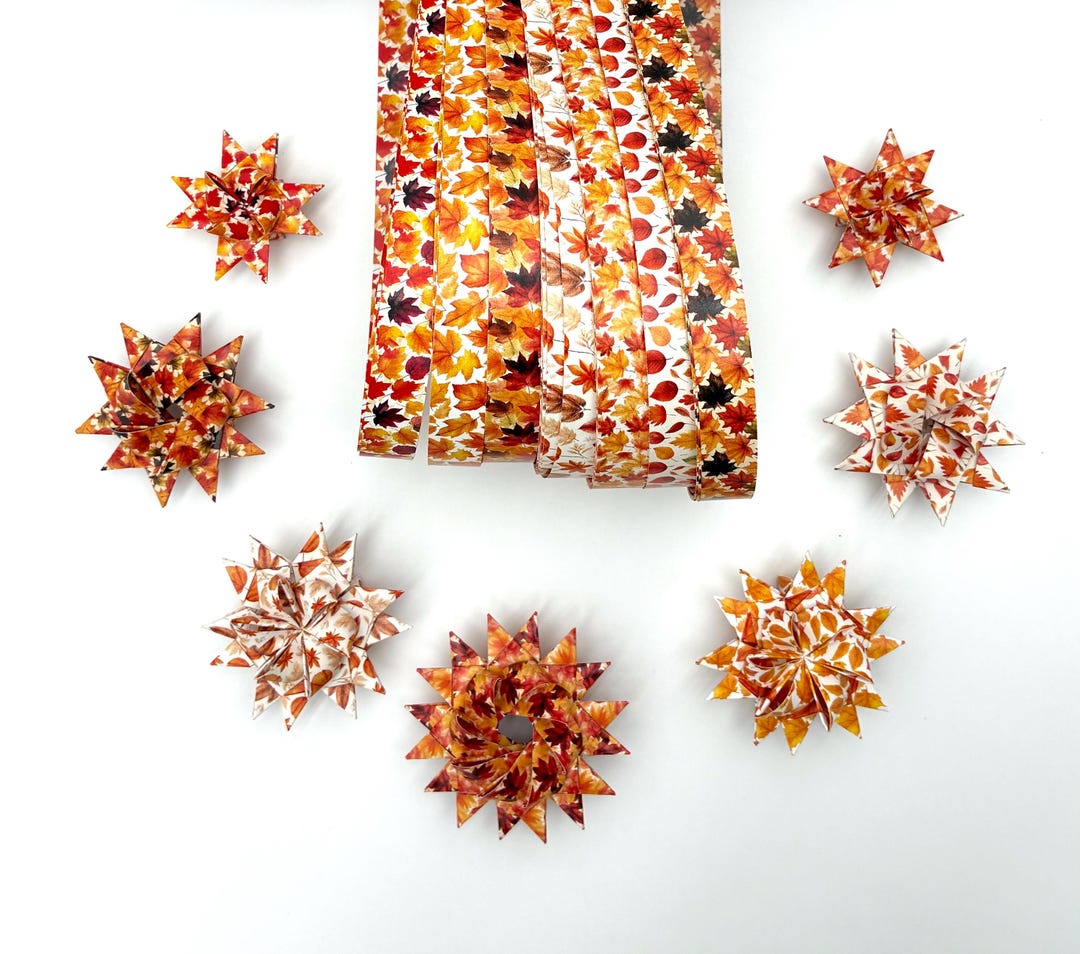 Autumn Leaves~ Froebel Paper Strips (56ct) - Etsy