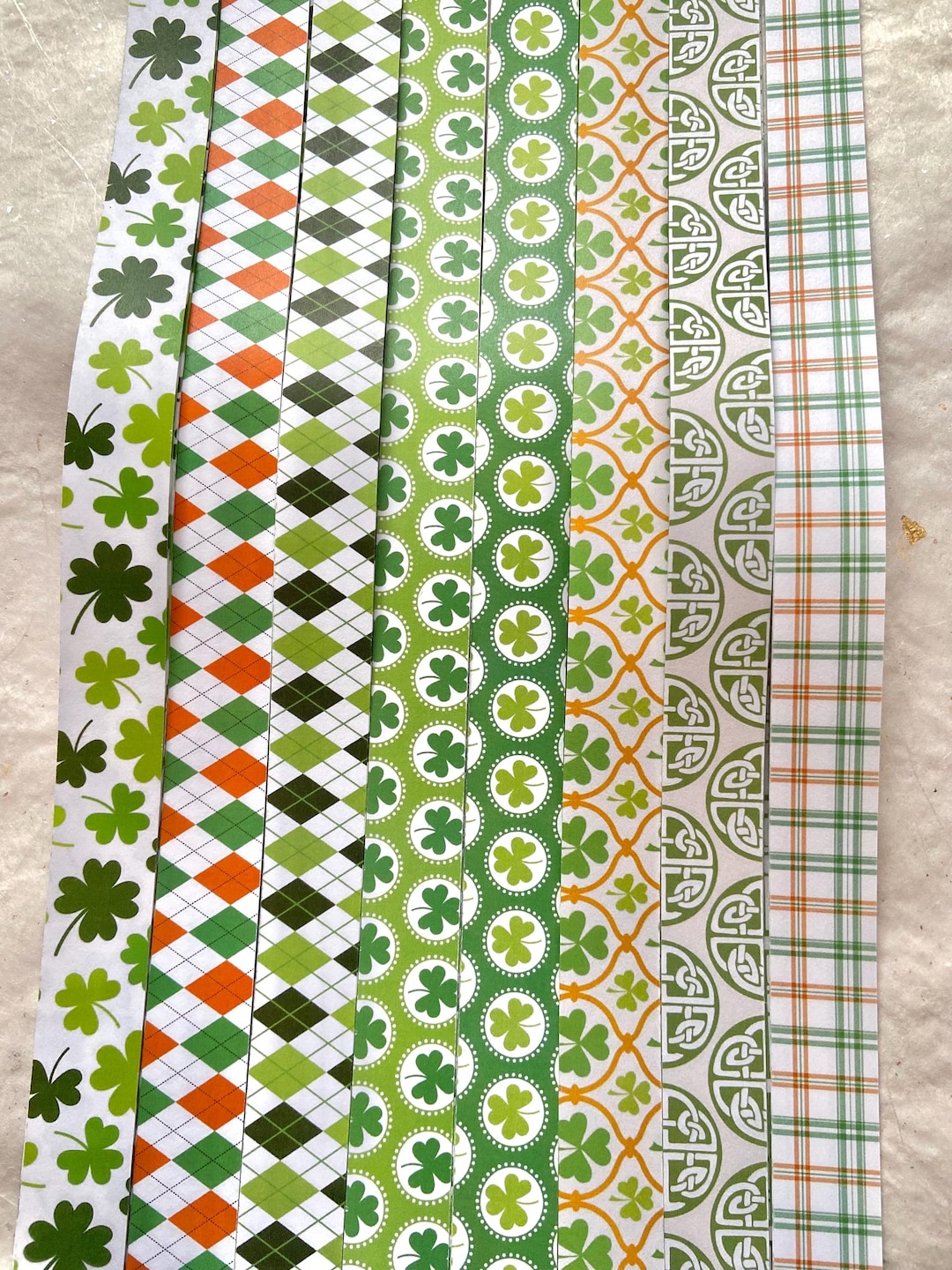 SALE~ St Patrick’s Day~ Froebel Moravian German Star Paper Strips ...