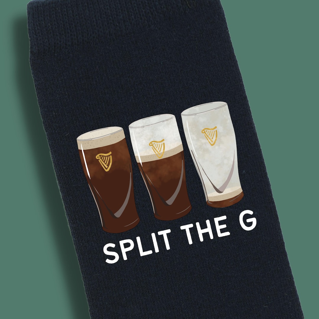 Split the G Funny Guinness Socks Guinness Gift Lover Guinness Gift for ...