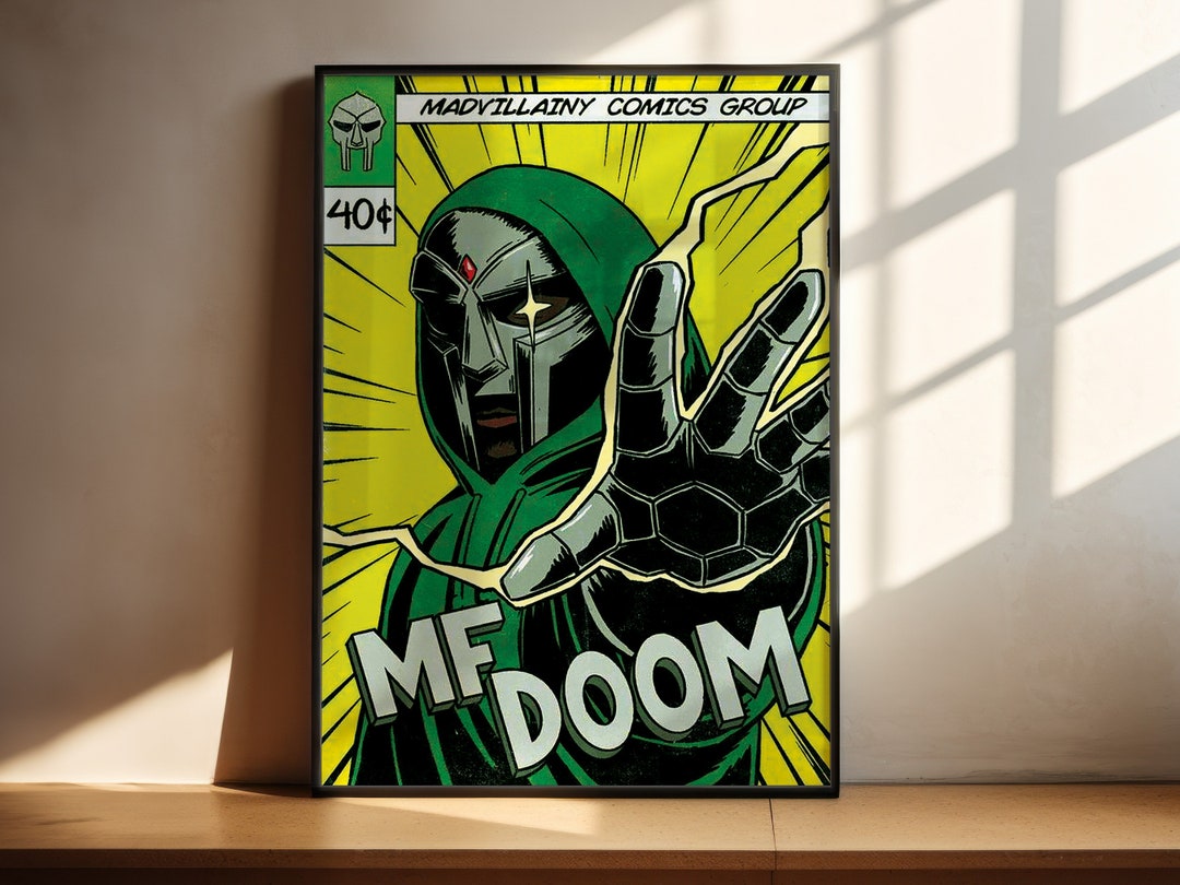 MF Doom Poster, MF Doom Mm Food and Madvillain Album, Mf Doom Print, Mf ...