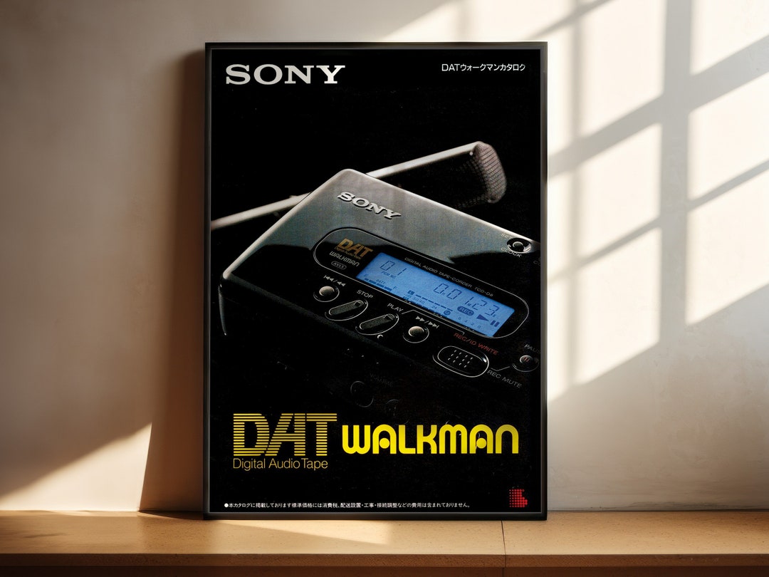 Nostalgic '90s Sony DAT Walkman Poster Vintage SONY Poster Wall Art - Etsy