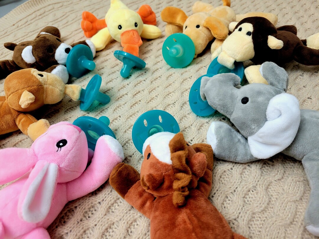 Stuffed Animal Pacifier for Baby - Etsy