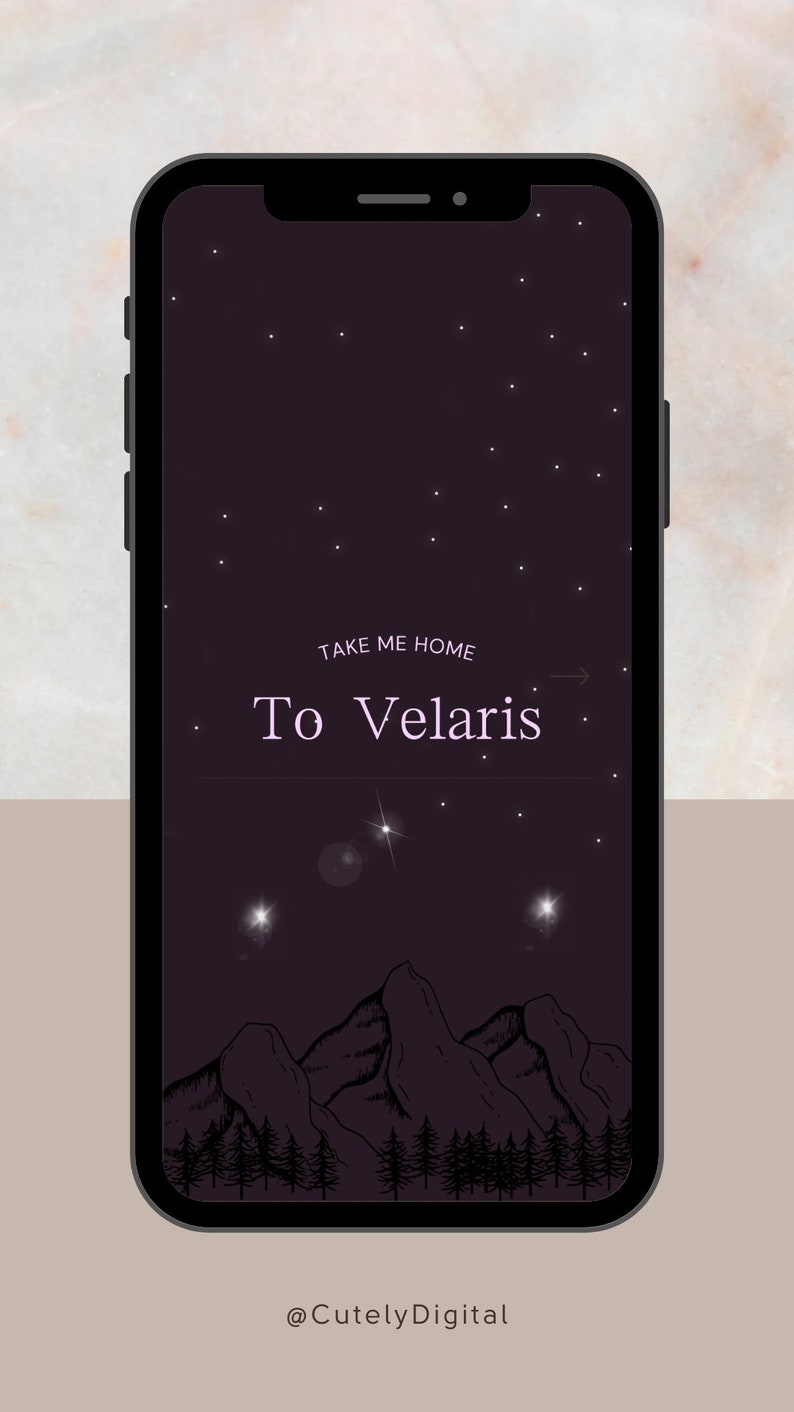 Velaris A Court of Thorns and Roses Phone Wallpaper - Etsy